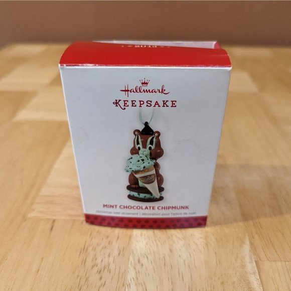 Hallmark | Holiday | Hallmark Mint Chocolate Chipmunk 23 Ice Cream Cone ...